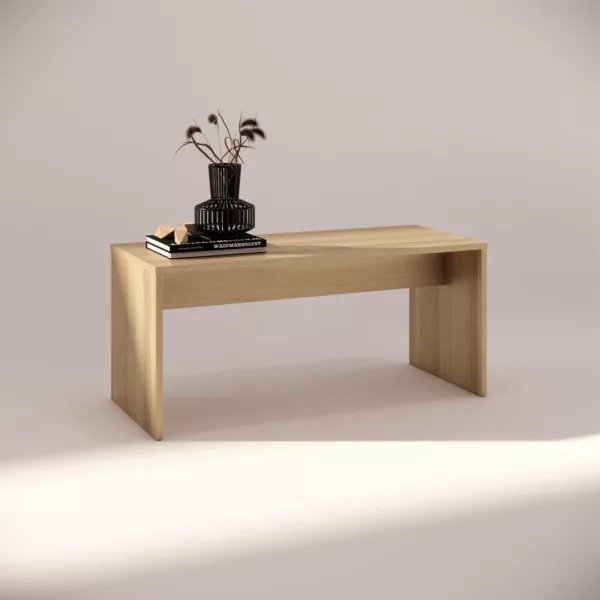 Small Native Oak Nested Timber Display Table - Apex Display