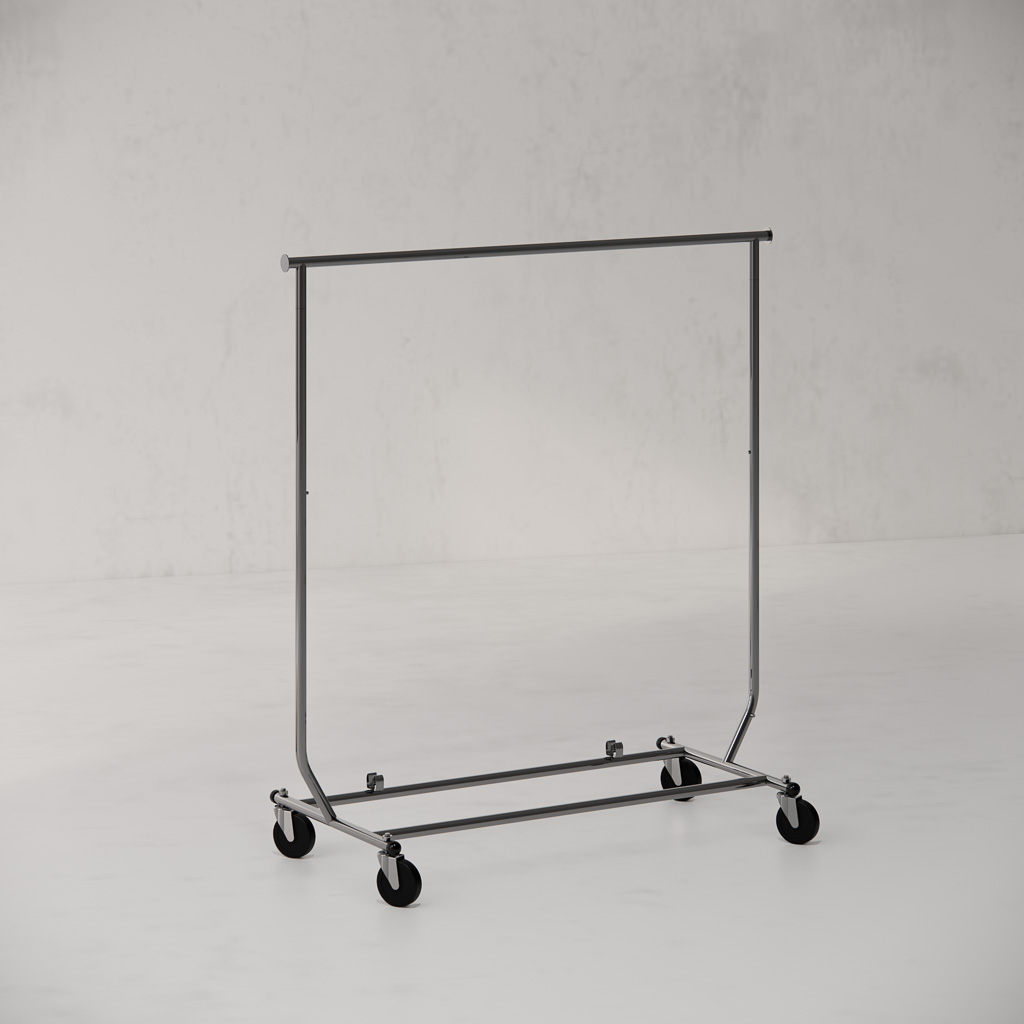 Retail Clothing Rack – Traveller – Single Rail – Collapsible – Portable ...