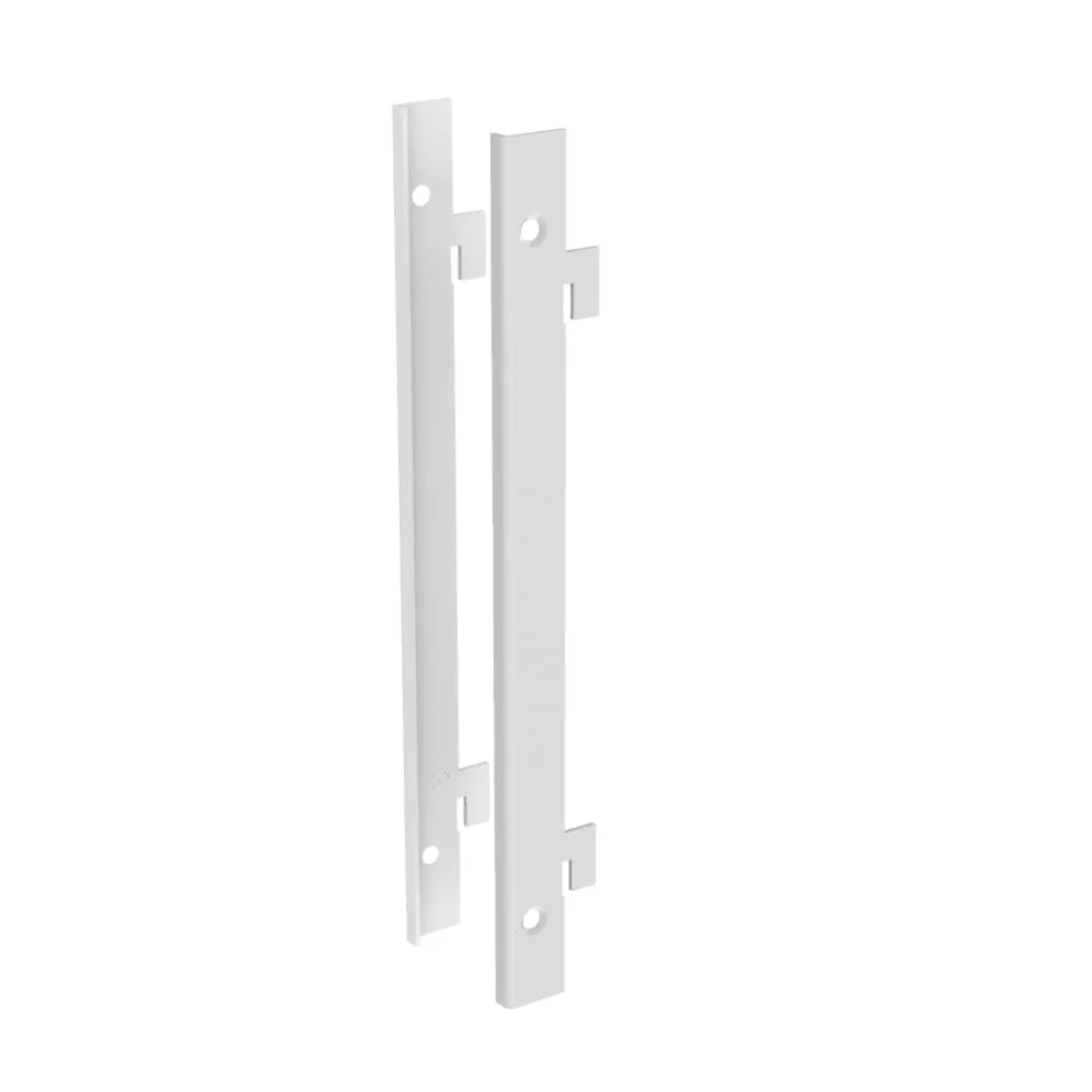 240mm White UniSlot Side-Mount Panel Bracket Set - Apex Display